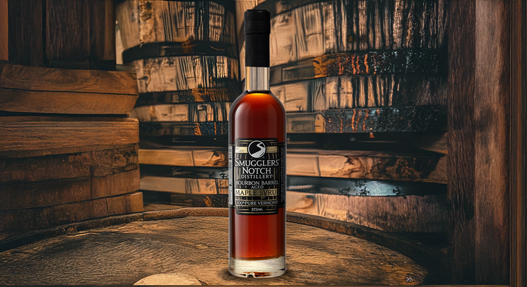 Bourbon Barrel Aged Maple Syrup 375mL | Smugglers' Notch Distillery