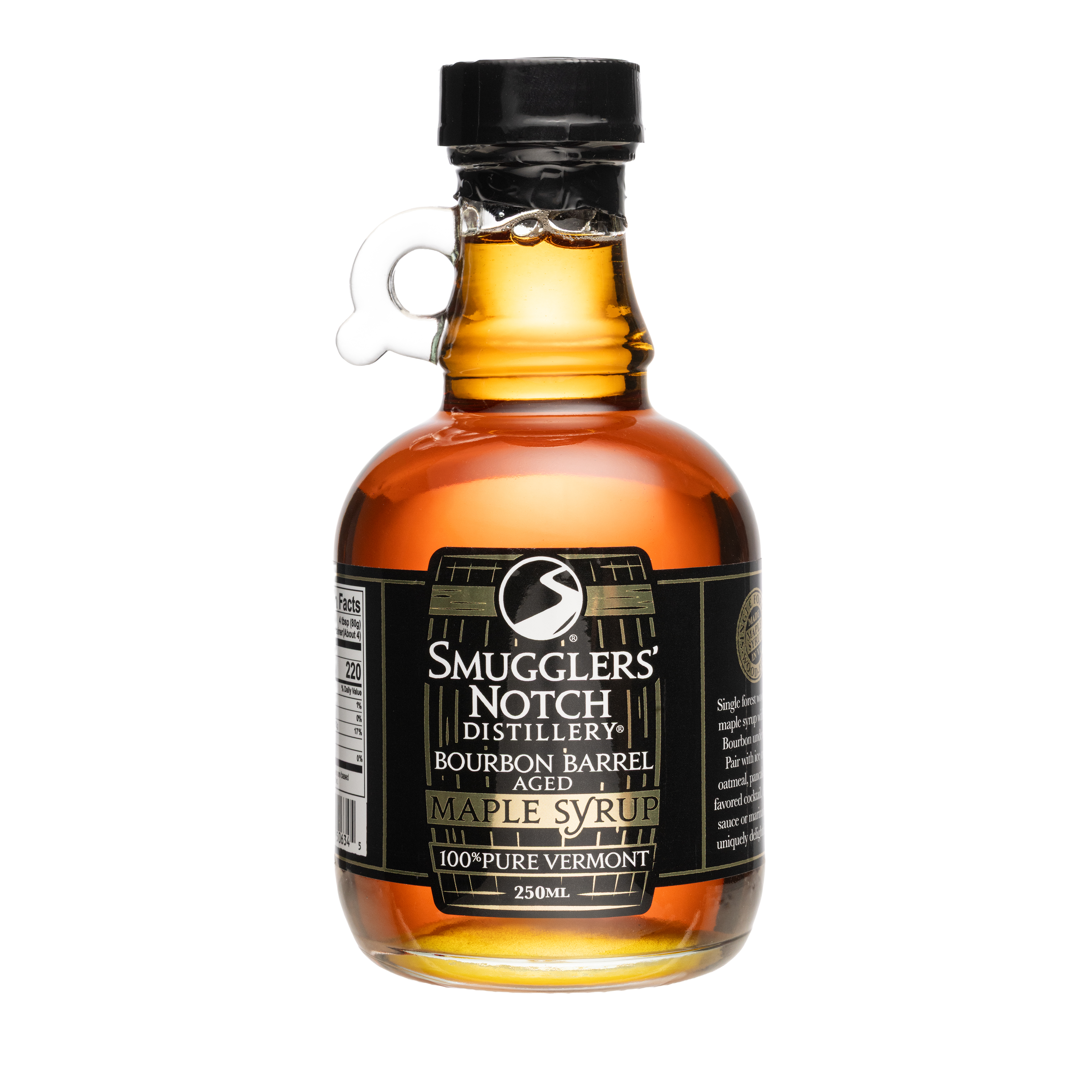 Bourbon Barrel Aged Maple Syrup 250mL | Smugglers' Notch Distillery