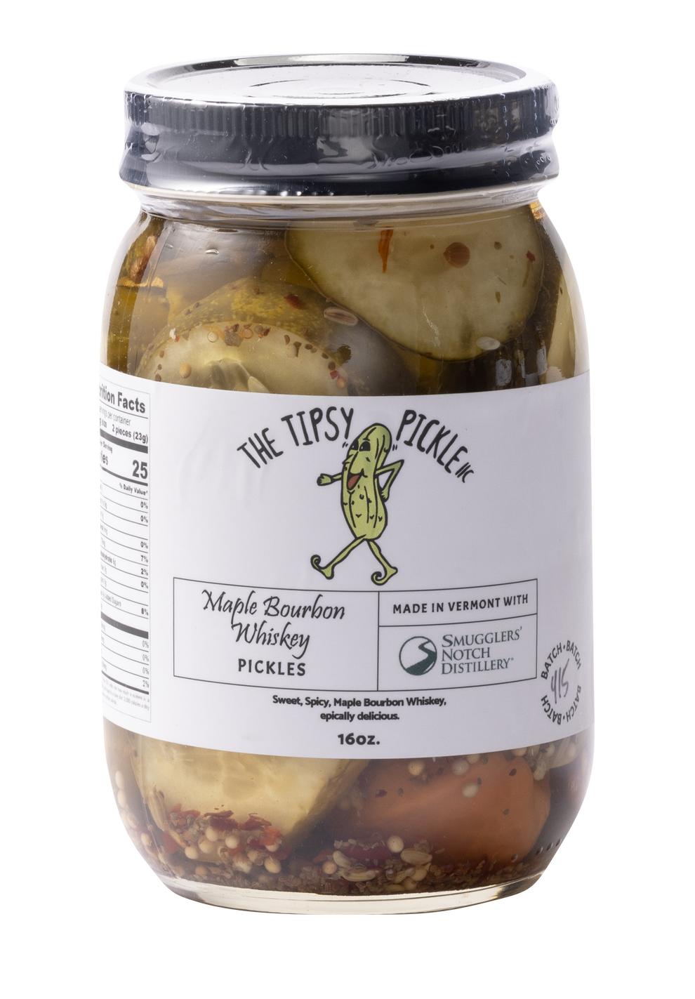 Tipsy Pickle Maple Bourbon Whiskey Pickles – Smugglers' Notch Distillery